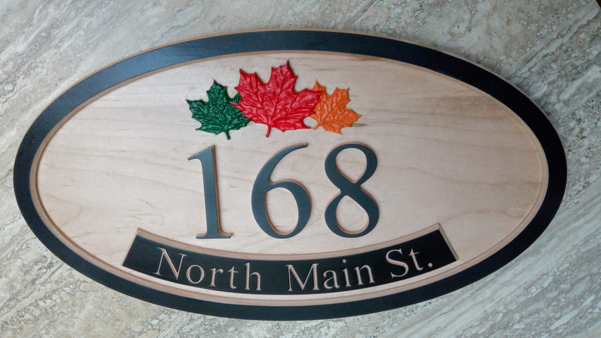 Address Sign with Custom Graphics Model -2 sizes – Kokus Kraftworks